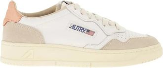 Autry Low-Top Sneaker - Medalist Low - Leather And Suede Trainers - Gr. 36 (EU) - in Beige - f&uuml;r Damen