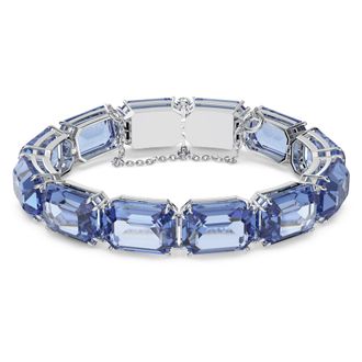Swarovski Millenia Armband, Violetter, Rhodinierter Damenarmreif mit Strahlenden Swarovski Kristallen