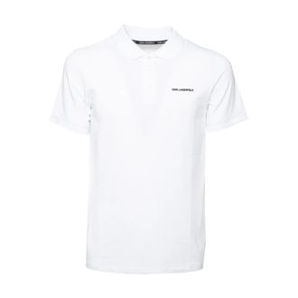 Karl Lagerfeld Logo Polo T-Shirt - - Tops - Herren - Wei&szlig; - S