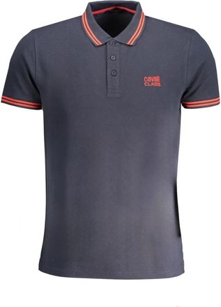 Cavalli Kurz&auml;rmeliges Polohemd - - Tops - Herren - Blau - 3XL