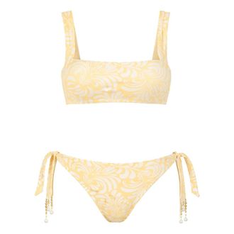 Twinset Femme, Maillots de bain, Jaune, Taille: 42 FR Ensemble Bikini Deux Pi&egrave;ces