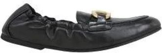 Ferragamo Femme, Chaussures, Noir, Taille: 36 1/2 EU Mocassins Jodie en cuir