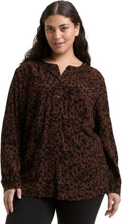 Tom Tailor Klassische Bluse mit Leo-Print