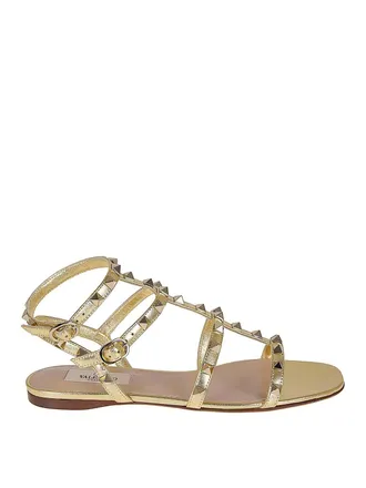 Valentino Garavani Sandales - Or Blanc