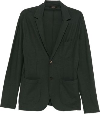 Zanone Homme, Vestes, Vert, Taille: L Veste Slim Fit IceCotton
