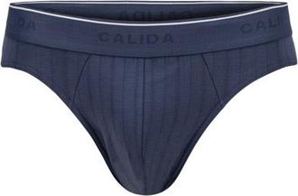 CALIDA Herren Slip blau Baumwolle unifarben