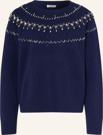 Liu Jo Liu Jo Pullover Mit Schmucksteinen blau