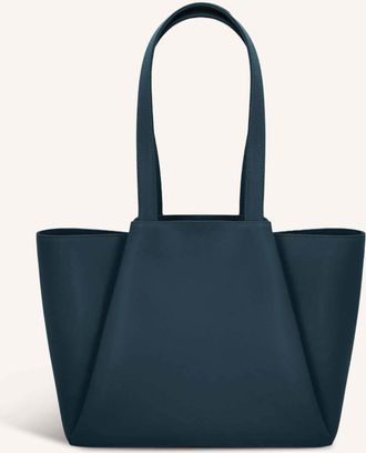 Kaai Kaai Schultertasche Midi Pyramid blau