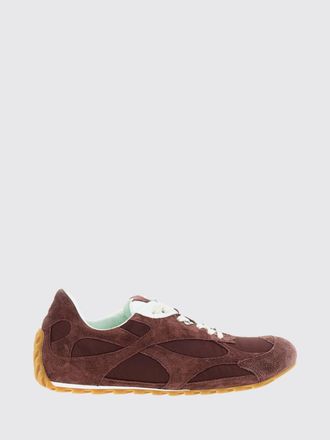 Bottega Veneta Baskets Orbit en cuir su&eacute;d&eacute; et nylon avec semelle crant&eacute;e