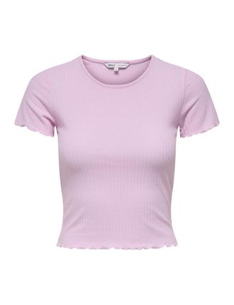 Only Damen ONLEMMA S/S Short TOP NOOS JRS T-Shirt, Pink Lady,L