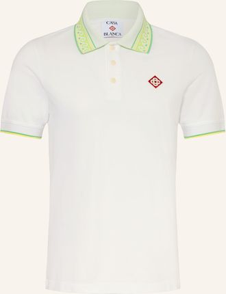 Casablanca Piqu&eacute;-Poloshirt Laurel weiss