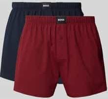 HUGO BOSS Regular Fit Boxershorts aus Baumwoll-Mix im 2er-Pack