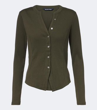Veronica Beard Cardigan Cordis aus geripptem Baumwollgemisch
