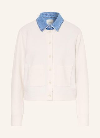 Sandro Sandro Strickjacke Im Materialmix weiss