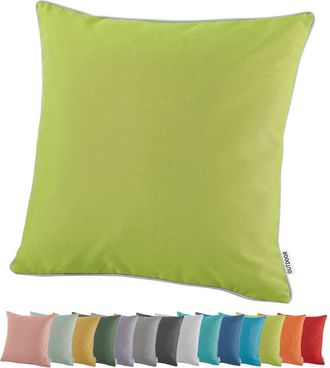 Heimtexland Outdoor Lounge Dekokissen Lotus Effekt wetterfest schmutz- und wasserabweisend Garten Kissen 45x45 Outdoorkissen Typ551 Gr&uuml;n