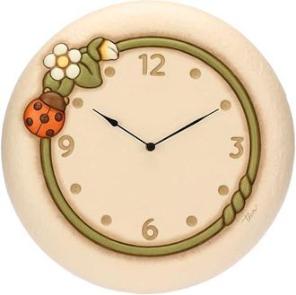 Thun Thun - Maxi-Uhr - Keramik - Kollektion Country Bloom - 35,4 x 35,4 x 5,7 cm