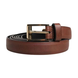 Dolce & Gabbana Homme, Accessoires, Brun, Taille: ONE Size Ceinture Classique en Cuir avec Boucle en M&eacute;tal