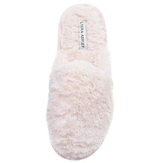 Laura Ashley Chaussons en peluche pour femme avec mousse &agrave; m&eacute;moire de forme, rose (rose), Medium