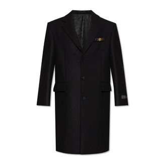 Versace Wollmantel - - Coats - Herren - Schwarzk - S