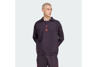 adidas Originals Rundhalspullover FC BAYERN M&Uuml;NCHEN TERRACE ICONS DRILL TOP (1-tlg)