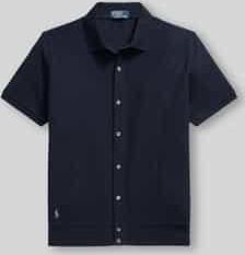 Polo Ralph Lauren Regular Fit Poloshirt mit durchgehender Knopfleiste aus reiner Baumwolle