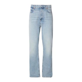 HUGO BOSS Baggy Jeans in T&uuml;rkis Baumwolle - - Jeans - Herren - Blau - W38 L32