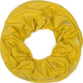 styleBREAKER Schlauchschal Loop Schal mit Glitzer und Pailletten Punkte