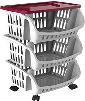 Bama Bama Tidy Küchenrollwagen, Bordeauxrot