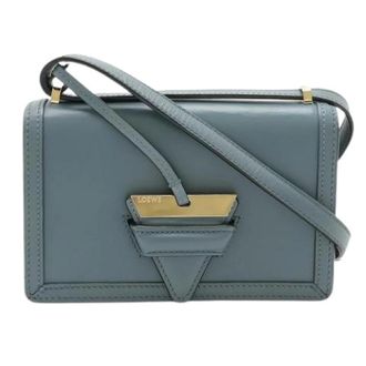 Loewe Pre-owned Barcelona Leder Mini Umh&auml;ngetasche - - Pre-owned - Damen - Blau - ONE SIZE