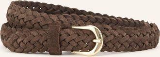 HUGO BOSS Flechtg&uuml;rtel Aus Leder braun