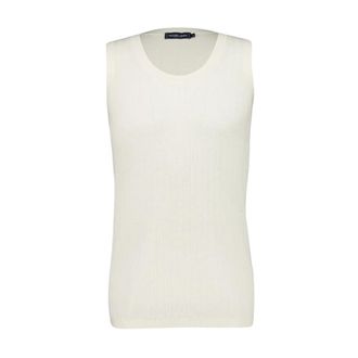 Frescobol Carioca Prado Geripptes Baumwoll-Top - - Tops - Herren - Wei&szlig; - S
