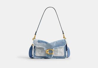 Coach Tabby Schultertasche 26 Mit Patchwork Aus Wiederverwendetem Denim