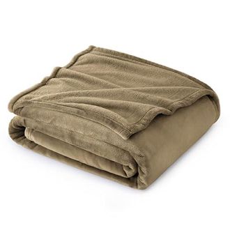 Bedsure Plaid Couverture Polaire Douillette - Plaid Polaire Douce et Chaude 150 x 200 cm, Couverture de Canapé XL, Grand Jeté de Canapé en Flanelle, Écru