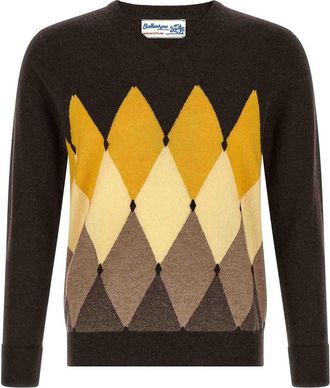 Ballantyne Pull Col Rond - Marron