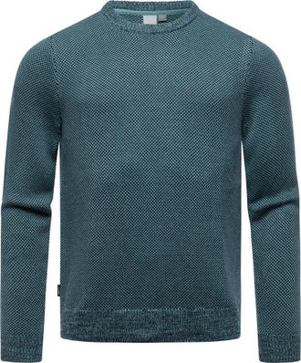 Ragwear Strickpullover Larrs stylischer Herren Sweatpullover mit Rippb&uuml;ndchen