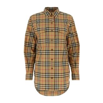 Burberry Femme, Blouses et Chemises, Multicolore, Taille: 34 FR Check Motif Cotton Shirt