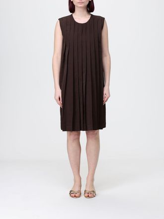 Ter Et Bantine Ter et Bantine Plissiertes Leinen-Mischgewebe Mini-Kleid