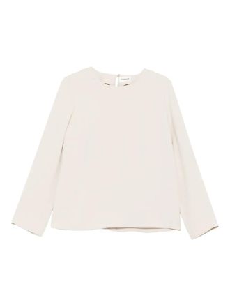 P.A.R.O.S.H. Kastiges Oberteil mit Schlüssellochausschnitt - Nude