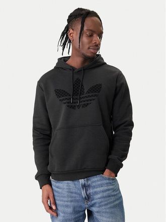 adidas Sweatshirt Monogram Infill KD1358 Schwarz Regular Fit