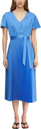 Comma Wickelkleid - - Dresses - Damen - Blau - 2XL