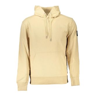 Calvin Klein Homme, Sweatshirts et sweats &agrave; capuche, Beige, Taille: S SweaT-shirt sans Fermeture