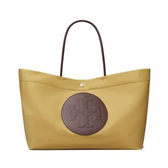 Tory Burch Femme, Sacs, Beige, Taille: ONE Size Ella Twist Nylon Tote