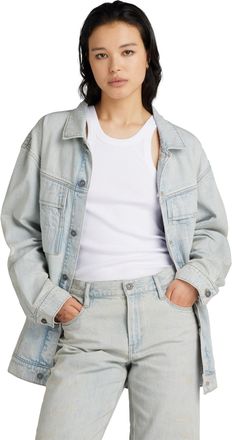 G-Star RAW Damen Oversized Denim Jacke, Blau (vintage akoya blue D24340-D536-G327), XL