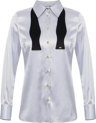 Elisabetta Franchi Damen, Blusen & Hemden, Blau, XSGröße