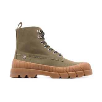 Kenzo Khaki Schn&uuml;r-Sneakers mit Gummisohle - - Shoes - Herren - Gr&uuml;n - 40 EU
