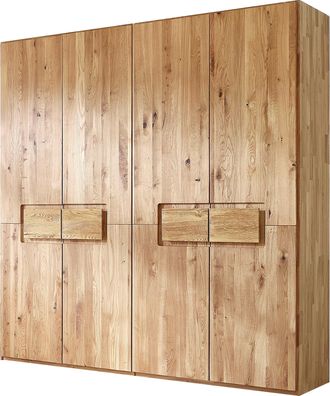 Ars Natura home24 Massiver Dreht&uuml;renschrank 202cm Braun
