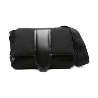 Jacquemus Homme, Sacs, Noir, Taille: ONE Size Sac Bandouli&egrave;re Noir avec Poche &agrave; Fermeture &Eacute;clair