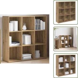 vidaXL B&uuml;cherregal Artisan-Eiche 98x29x97,5 cm - B&uuml;cherschrank - B&uuml;cherschr&auml;nke - Raumtrenner - Raumteiler