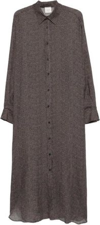 Alysi Femme, Robes, Gris, Taille: 34 FR Robe Chemise