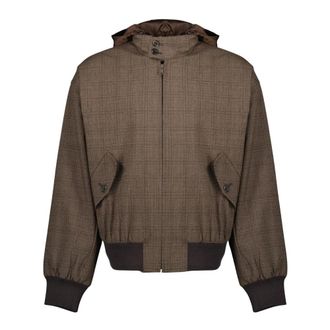 Prada Karierte Wolljacke - - Jackets - Herren - Braun - M